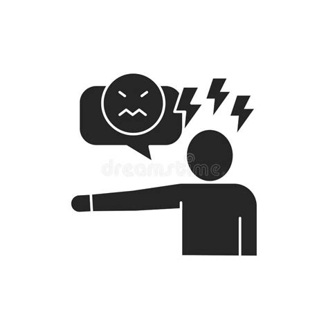 Hatred Icon Stress Face Monster Concept Stressful Situations Mental