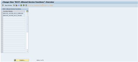 RCC SECUREFUNC SAP Tcode RCCF Secure Functions