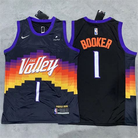 Camisa Masculina Phoenix Suns Devin Booker Preto 2023NBA Jogador De Basquetebol Jersey | Shopee ...