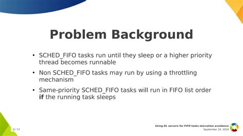 Using Dl Servers For Fifo Tasks Starvation Avoidance Ppt