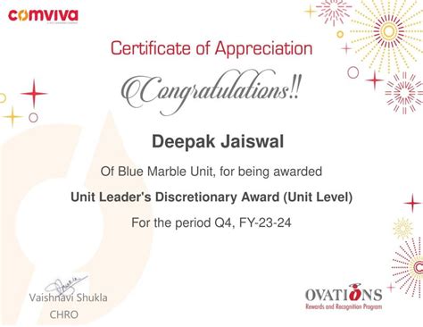 deepak jaiswal on linkedin unitleaderaward teamexcellence gratitude