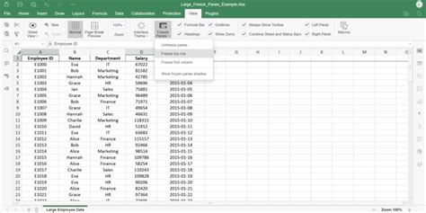 How To Freeze Rows And Columns In Excel Sheet ONLYOFFICE