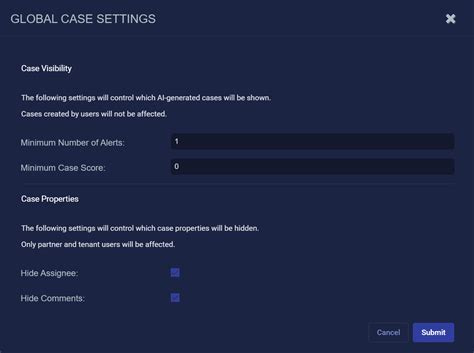 working with cases