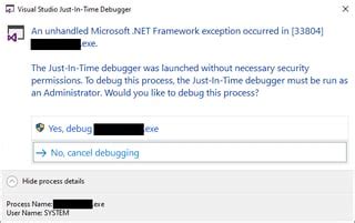 Net Unhandled Exception After Installing Rebuilt C Project Stack Overflow