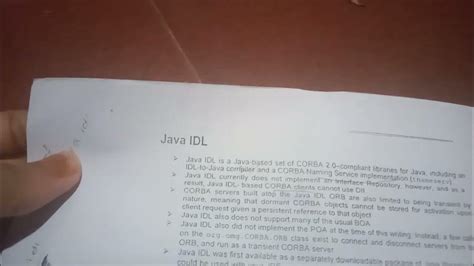 Java Idl In Enterprise Computing Youtube