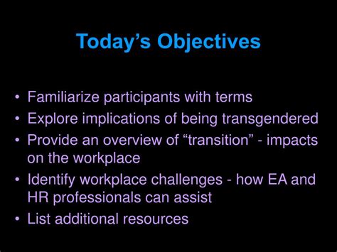 PPT Changing Sex At Work Real Life Guidelines For EA And HR Professionals PowerPoint