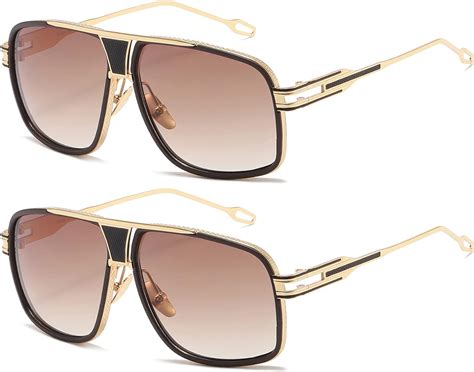 Gafas Con Montura Dorada Para Hombre