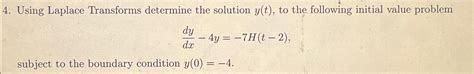 solved using laplace transforms determine the solution y t