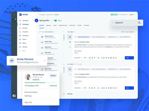 Email Campaign Preview Ui Email Template Design Email Campaign Web Design