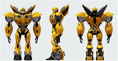 [transformers Prime] Rigged Character Bumblebee 3dmodel 58 Off