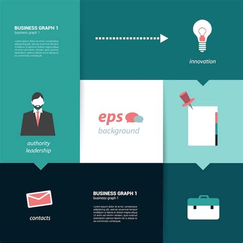 Premium Vector Flat Square Infographic Colored Vector Tab