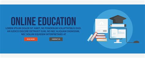 Online Education Web Banner Template 11923606 Vector Art At Vecteezy