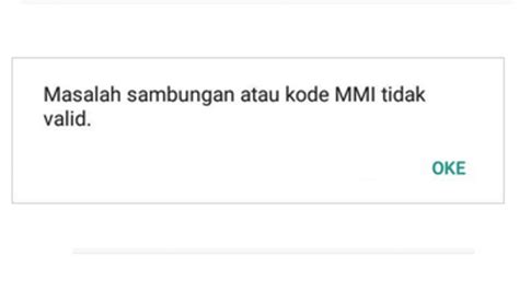 Troubleshoot Connection Or Invalid Mmi Code