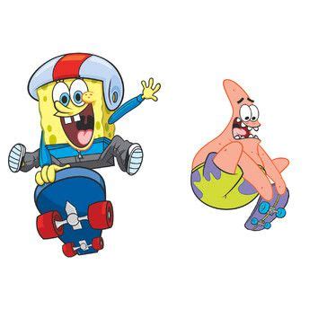Room Mates Spongebob Skaters Giant Wall Decal Wayfair Wall Decals