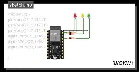 Semaforo Wokwi Esp32 Stm32 Arduino Simulator