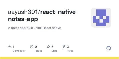 GitHub Aayush React Native Notes App A Notes App Built Using React Native