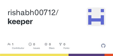GitHub Rishabh Keeper