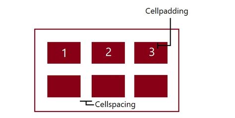 Difference Between Cellpadding And Cellspacing