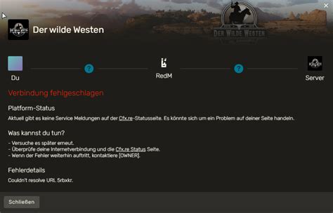 COULDN T RESOLVE Der Wilde Westen RP