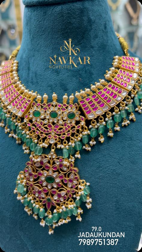 Gold Plated Silver Jadau Kundan Earrings From Rudradhan • South India