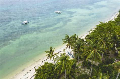 Beautiful Aerial Of Libaong Beach In Panglao Bohol Philippines Stock Image Image Of Aerial