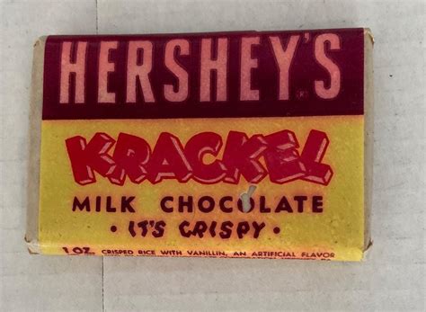 Wwii Era 100 Original Hersheys Krackel Bar Etsy