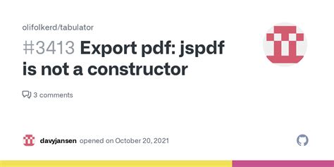 Export Pdf Jspdf Is Not A Constructor · Issue 3413 · Olifolkerd