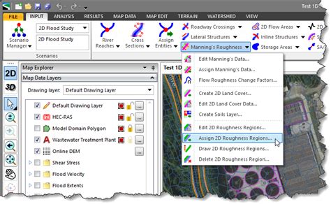 Draw And Assign 2d Roughness Regions Command Civilgeo Knowledge Base