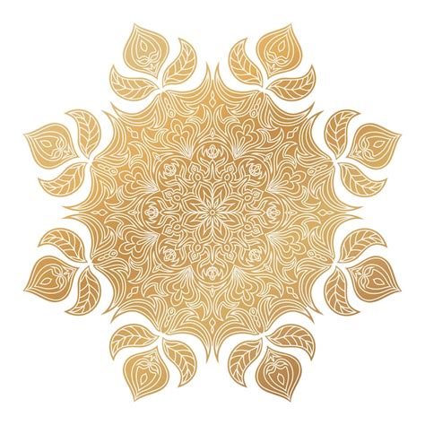 Premium Vector Beige Mandala Ornament
