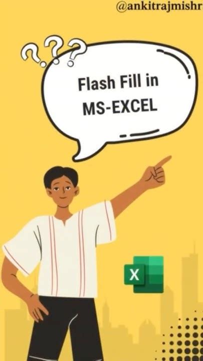Interview Question How To Use Flash Fill In Excel Shorts Excel Dataanalytics Youtube