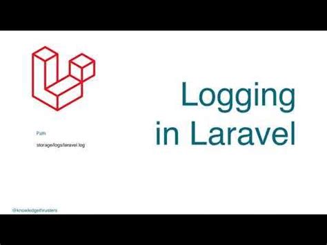 Logging in Laravel | Laravel Tutorial - YouTube