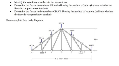 [solved] Identify The Zero Force Members In The Shown T