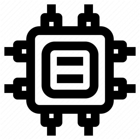 Cpu Memory Processor Chip Microchip Icon Download On Iconfinder