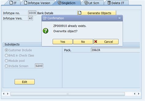 Solved How To Enhance Standard Infotype 0009 Sap Community