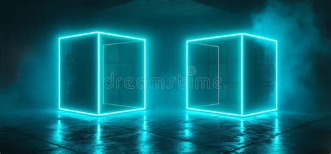 In A 3d Rendering A Desolate Industrial Hangar Basement Parking Area