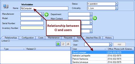 dataimporter import relations between users and ci doc octopus