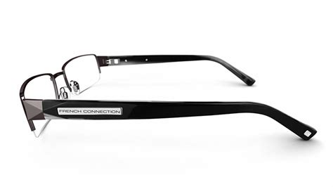 French Connection Mens Glasses Fc 97 Gunmetal Rectangle Metal Stainless Steel Frame €130