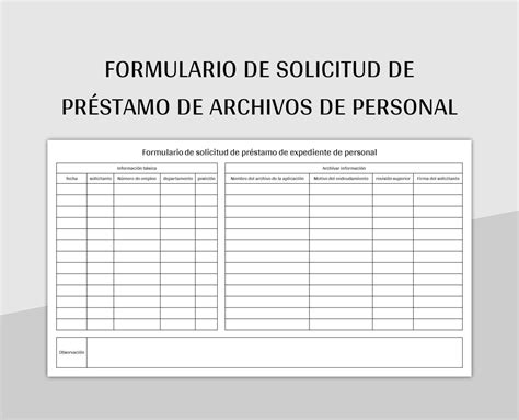 Modelo De Formulario De Prestamo Personal Formato Prestamo Personal