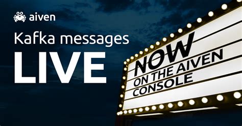 View Apache Kafka® Messages Live In The Aiven Console