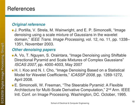 Ppt Image Denoising Using Gaussian Scale Mixtures In The Wavelet Domain Powerpoint