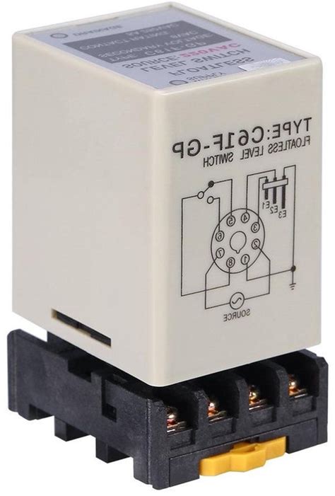 Water Level Control Relay Fluid Level Switch Without Float AC220 V 50 60 Hz With Base Bol