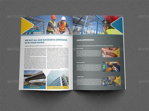 Construction Business Brochure Template 8 Pages Print Templates