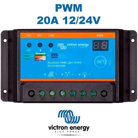 Regulador Pwm Victron 20a 12 24v Bluesolar Light Precios