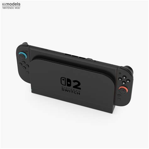 Nintendo Switch 2 Dock 3d Model Download Game Console On