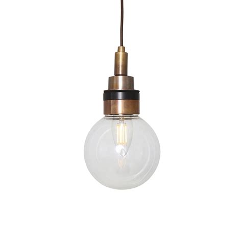 Small Glass Globe Bathroom Pendant Light