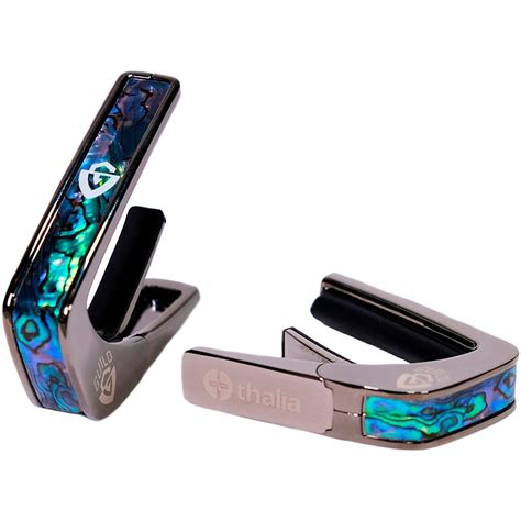 Thalia X Guild Guitar Black Chrome Capo G Shield On Blue Abalone