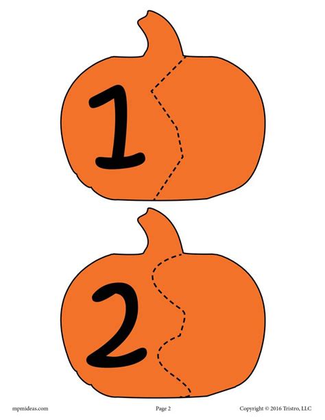 Free Pumpkin Seed Number Puzzles Printable Worksheets Fun Pumpkins