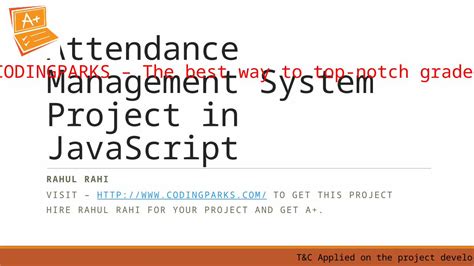 pptx attendance management system project in javascript dokumen tips