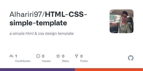 GitHub Alhariri97 HTML CSS Simple Template A Simple Html Css Design Template