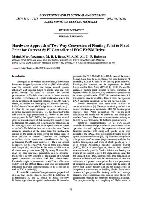 Pdf Hardware Approach Of Two Way Conversion Of Floating Point To